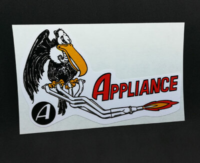 APPLIANCE HEADERS Vintage Style DECAL, Vinyl STICKER, car, hot rod ...