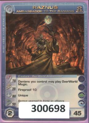 (300698) RAZNUS 70/20/80/50/45 (4 Max Stats) SUPER RARE FOIL Chaotic ...