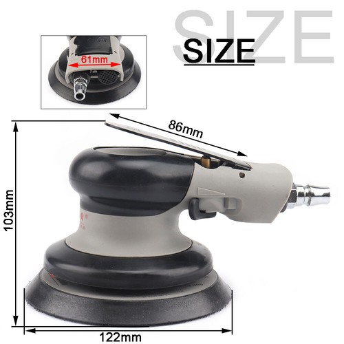 5 Inch Air Random Orbital Palm Sander Auto Body DA Sanding Buffing Tool ...