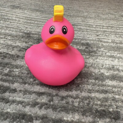 Rubber Duck Pink w/ Mohawk Decor Car Home Office Punk Ornament NO ...