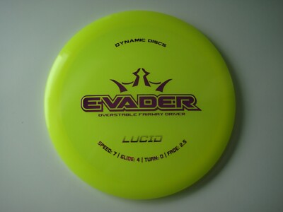 DISC GOLF DYNAMIC DISCS LUCID EVADER FAIRWAY DRIVER 173g YELLOW | eBay