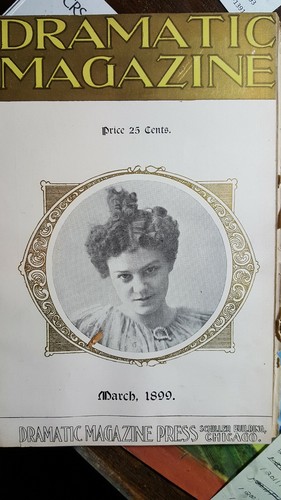 RARE March 1899 Dramatic Magazine | eBay