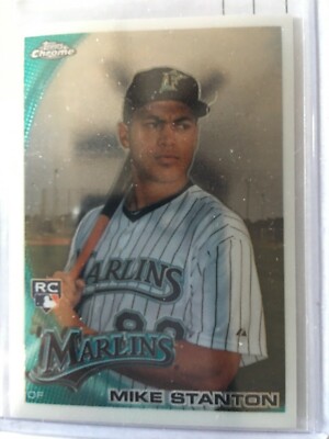 MIKE STANTON TOPPS CHROME ROOKIE CARD | eBay