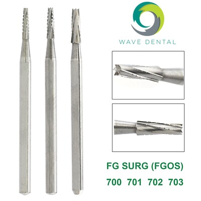 Wave Dental Oral Surgical Bur FG SURG 700 701 702 Tungsten Carbide ...