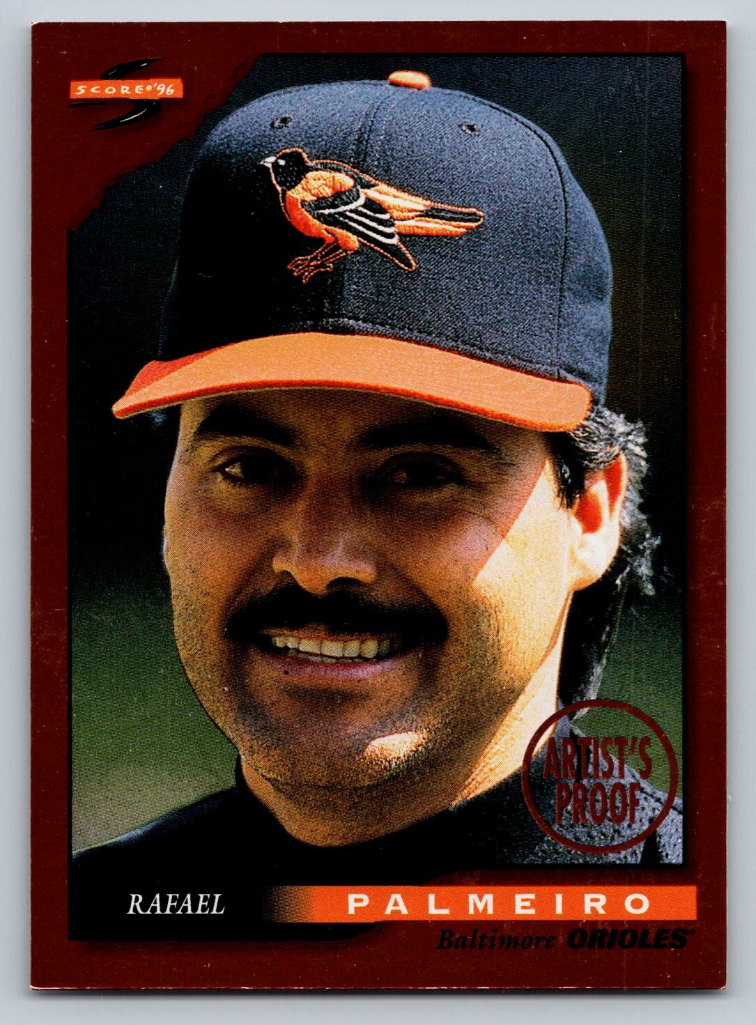 1996 Score - Rafael Palmeiro #30 Dugout Collection Series 1 Artist's ...
