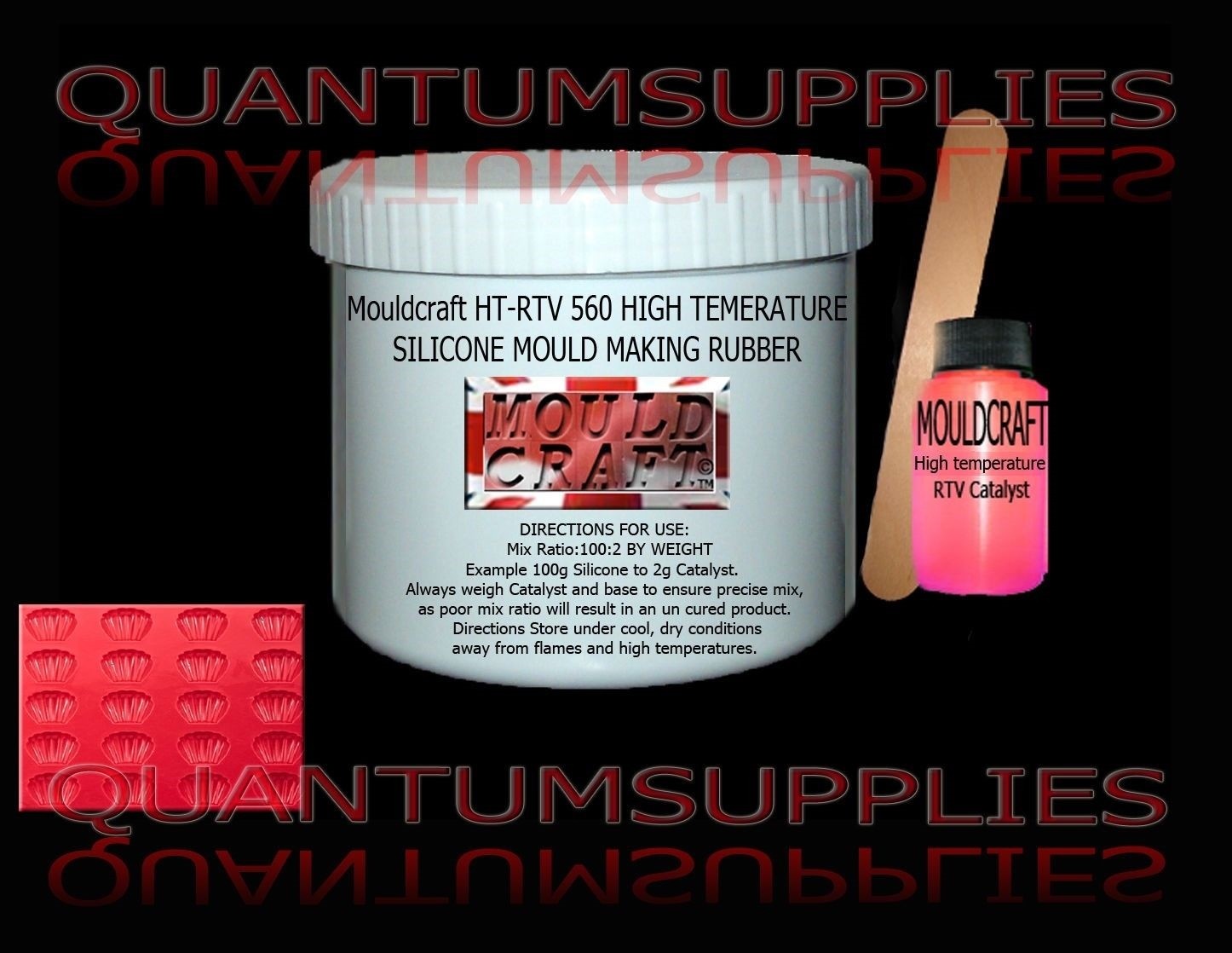 Mouldcraft HT-RTV 560 Shore A60 500g HIGH TEMPERATURE SILICONE MOULD ...