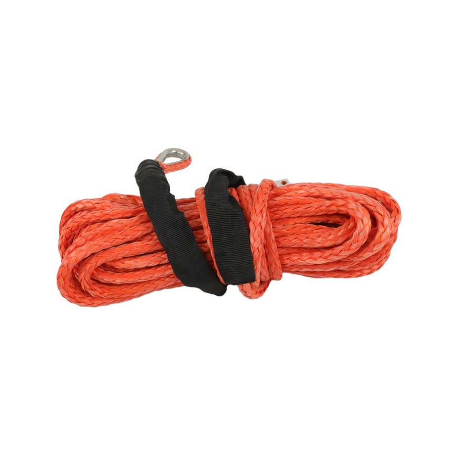 12000LBS Synthetic Winch Rope Line Recovery Cable For ATV UTV w/Sheath ...