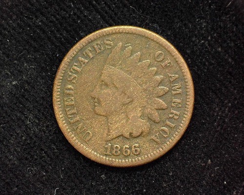 HS&C: 1866 Indian Head Penny/Cent VG Environmental damage. - US Coin | eBay