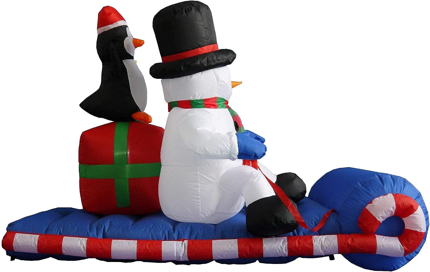 TWO CHRISTMAS PARTY DECORATIONS BUNDLE, Includes 8 Foot Tall Inflatable ...