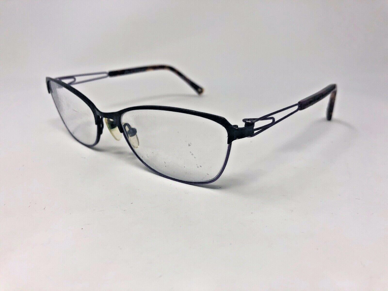 BULOVA “KITTY HAWK” Eyeglasses Frame Womens 52-16-135 Black/Purple ...