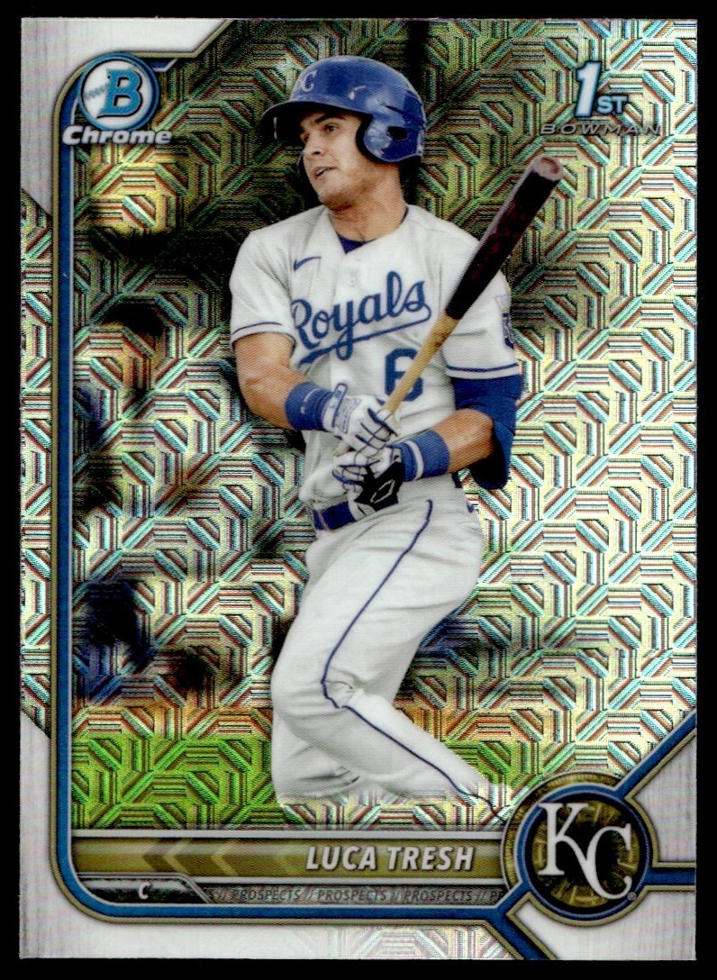 2022 Bowman Chrome Mega Mojo 1st Luca Tresh G13 Kansas City Royals #BP ...