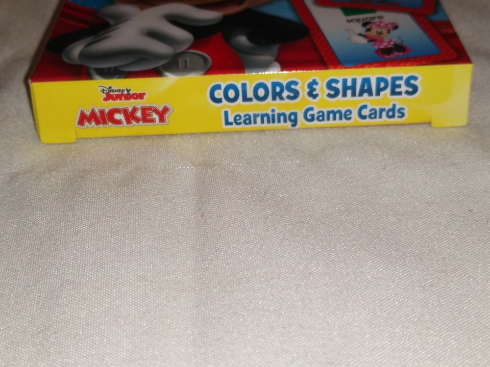 36 Mickey Colors And Shapes Learning Game Cards New | eBay