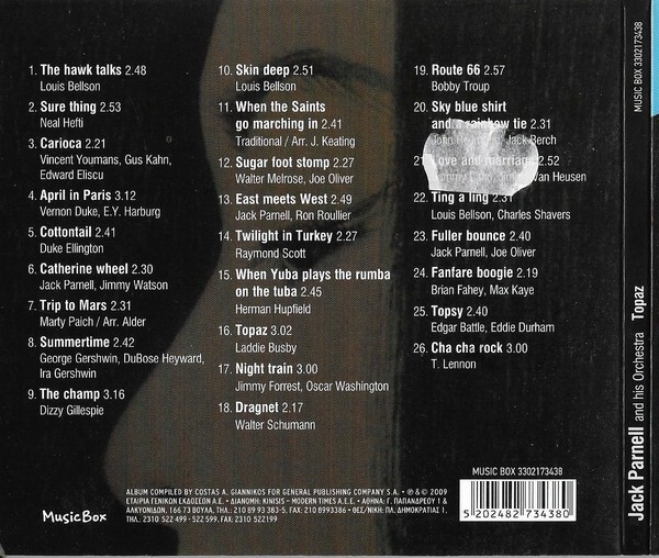 Jack Parnell And His Orchestra ‎– Topaz / CD 2009 NEW - Made In Greece ...