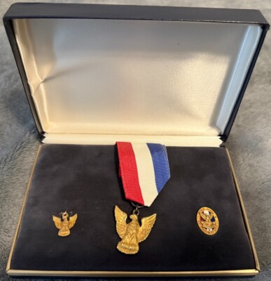 Distinguished Boy Eagle Scout DESA Kit 10K Gold Lapel Pin Pendant Medal Charm | eBay