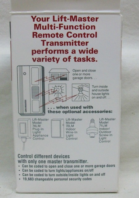 LiftMaster Gd-r14 390mhz 9 DIP Switch Remote Garage Door Opener Raynor ...