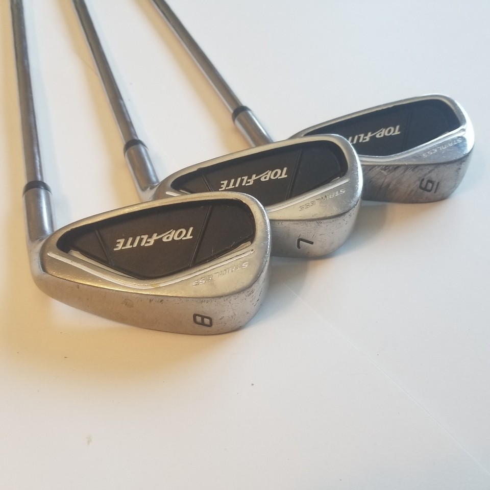 Top Flite Stainless Steel Iron Set: 6, 7, 8, 9, Wedge - Right Handed | eBay