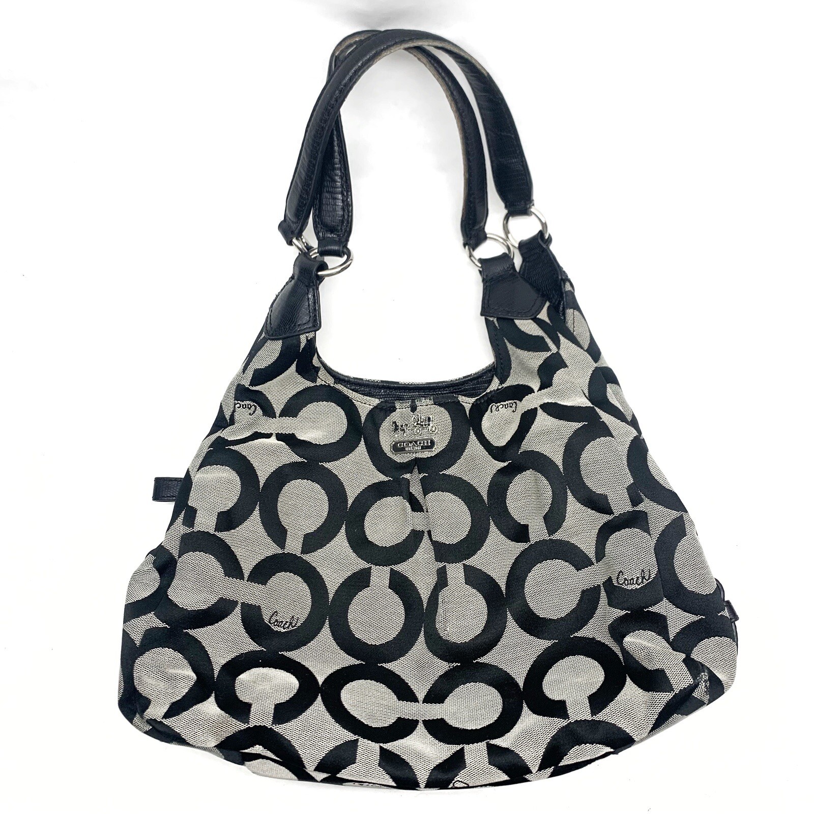 COACH MADISON OP ART SIGNATURE MAGGIE SHOULDER BAG 21… - Gem