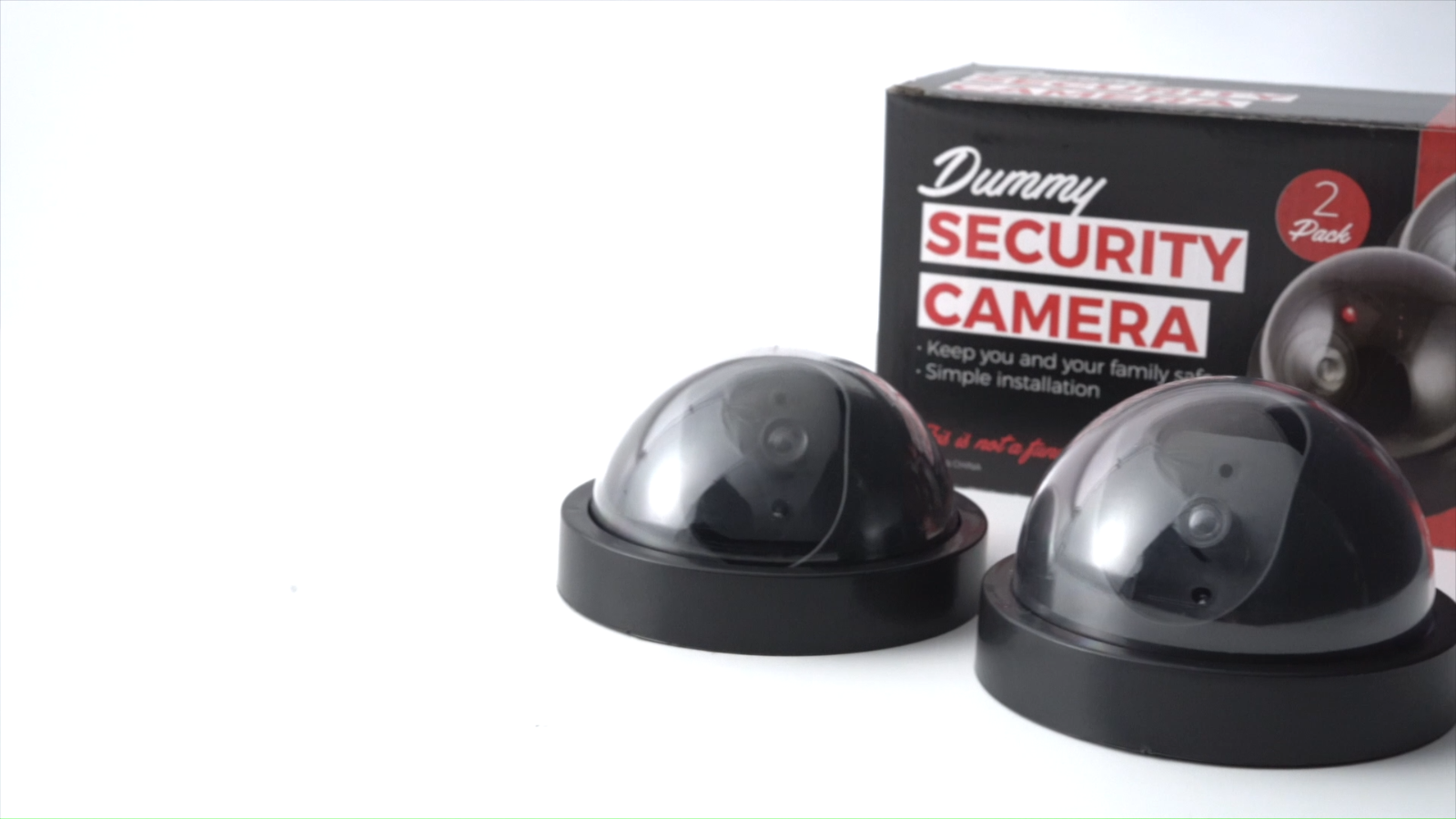 Wireless Decoy Security Dummy Surveillance Camera with Flashing LED- 2 ...