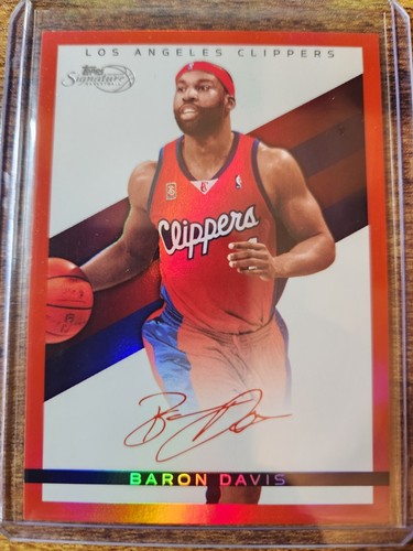 2008-09 Topps Signature Baron Davis Facsimile Red Foil 238/869 #TS-BD ...