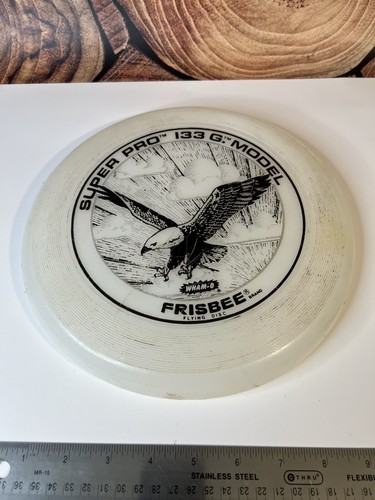 Vintage Wham-o Frisbee Super Pro 133 G Model White | eBay