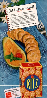 VINTAGE 1946 NABISCO RITZ CRACKERS PRINT AD | eBay