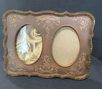 Welsley Manor Vintage Look Frame-2 Picture (3 1/2x5)- Brown Ornate ...