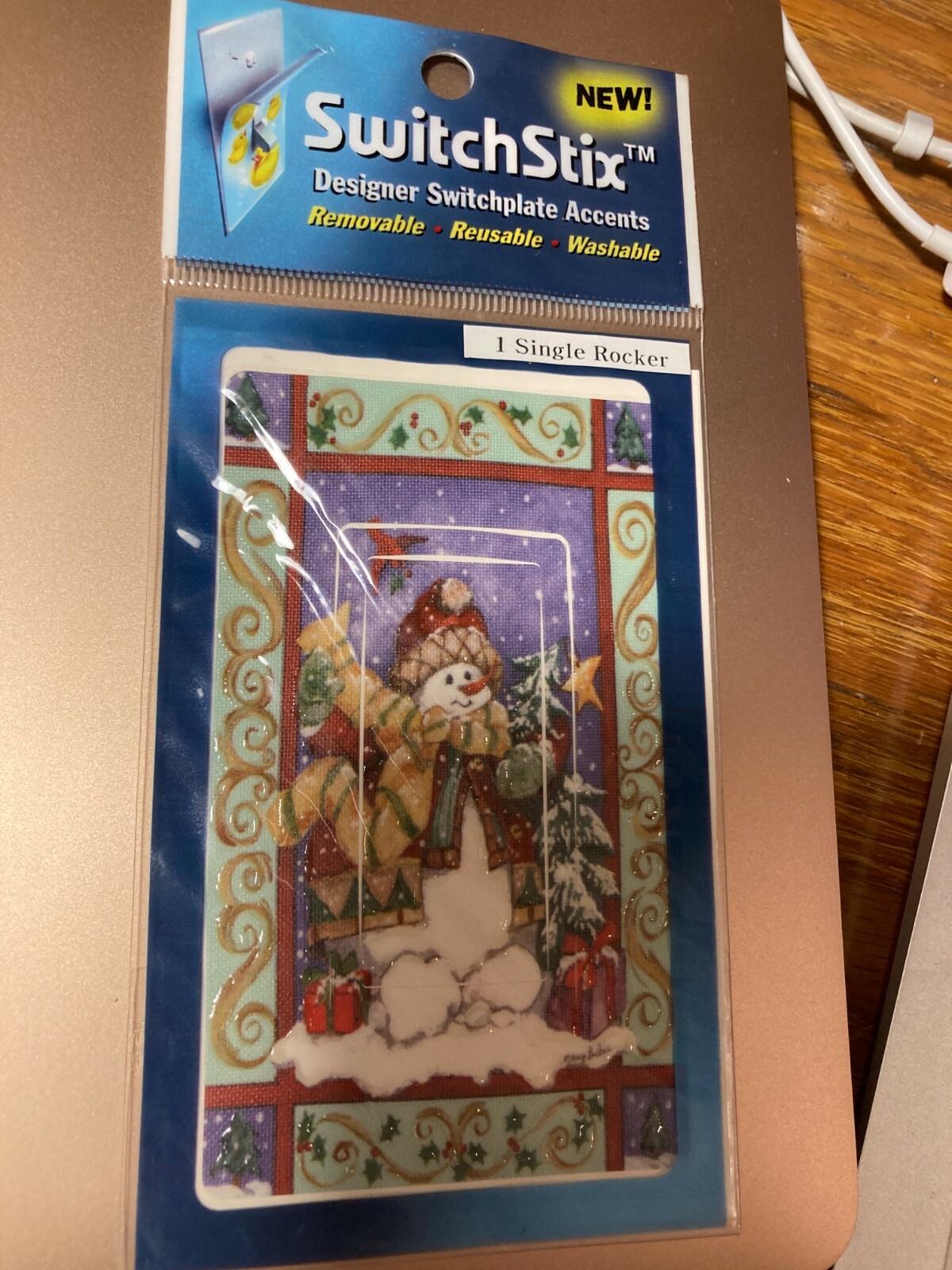 Switchstix Christmas Snowman. Designer Decal for Light Switch - Single ...