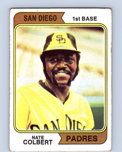 1974 Topps #125 Nate Colbert Washington San Diego Padres Baseball Card ...
