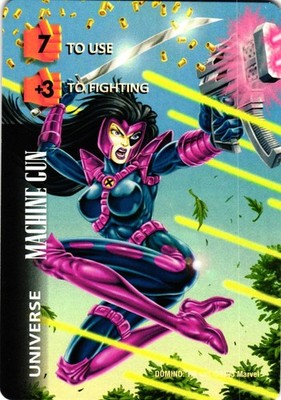 1995 Fleer Marvel Overpower Universe Machine Gun Domino - TCG | eBay UK