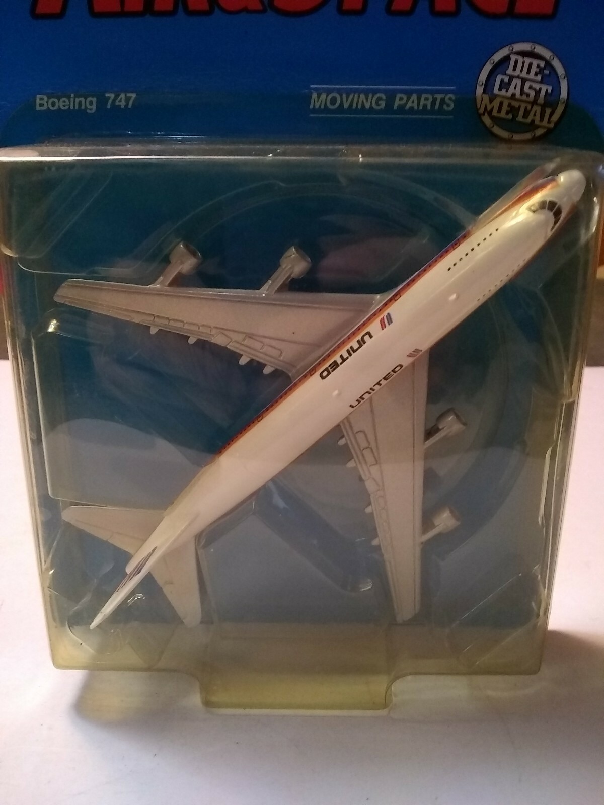 1990 Ertl #2390 Air & Space Replica United Airlines Boeing 747 Die Cast ...