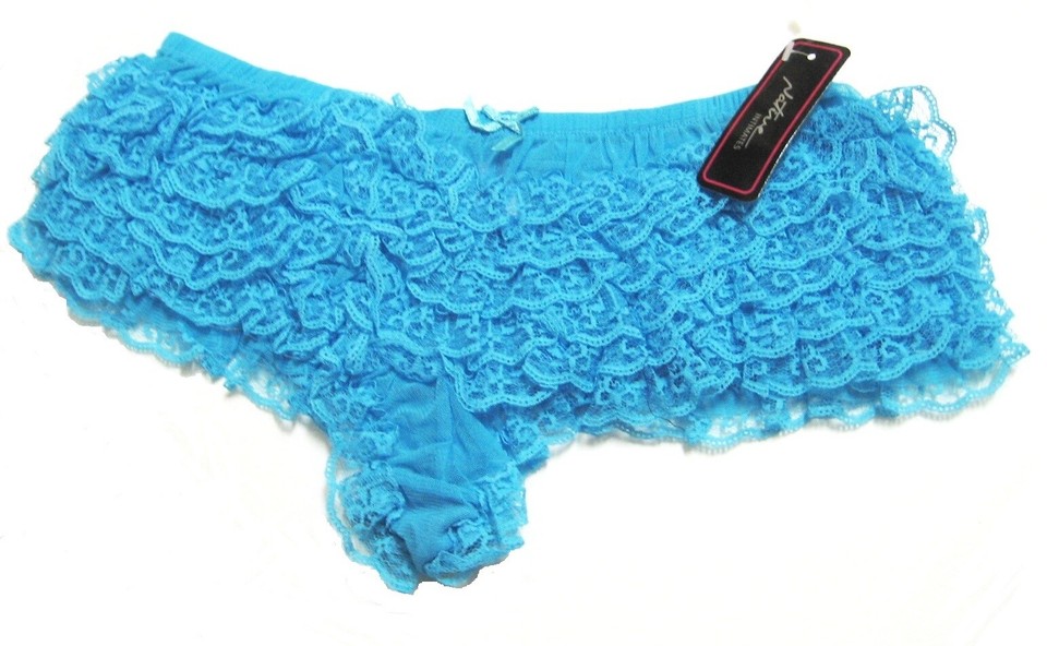 A0427 Native Intimates NEW Tiered Sheer Polka Dots Mesh Floral Lace ...