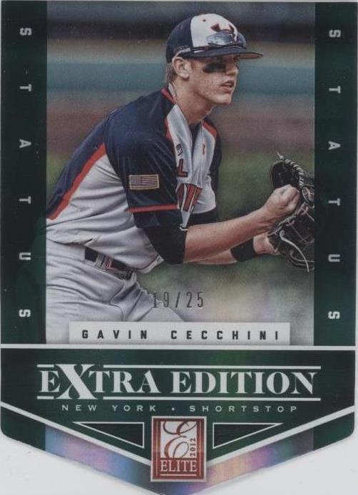2012 Elite Extra Edition - Gavin Cecchini #108 Status Emerald Die-Cut ...