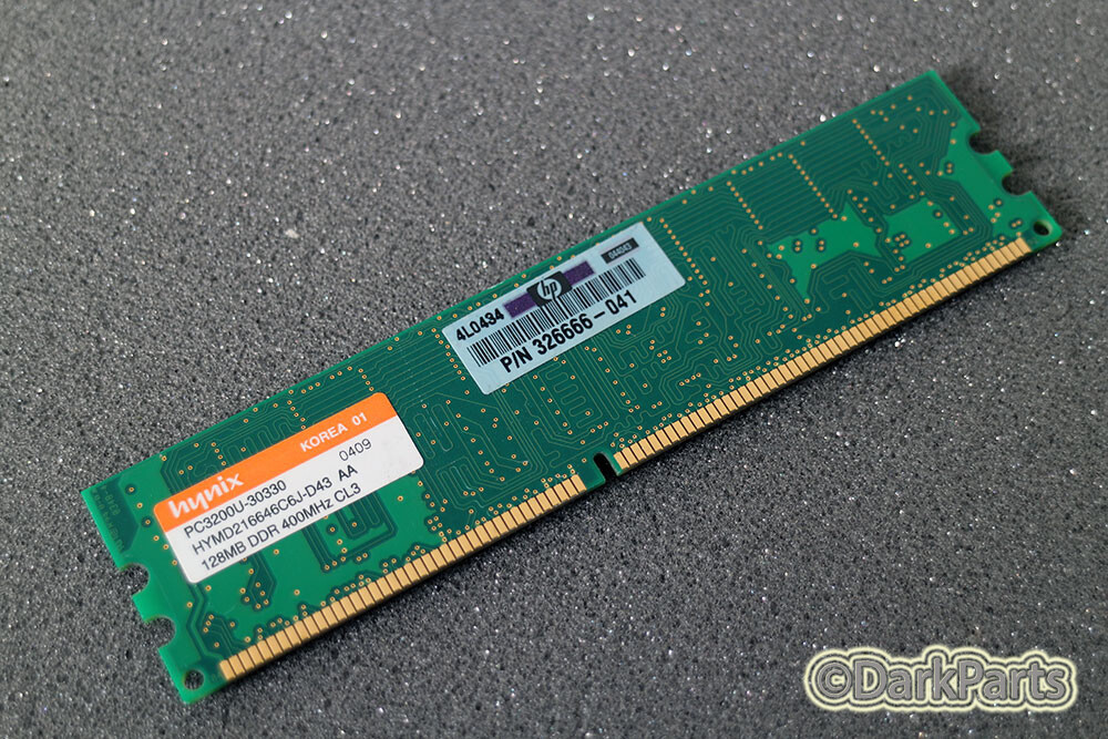 Hynix HYMD216646C6J-D43 PC3200U-30330 128MB DDR-400 Memory RAM | eBay ...