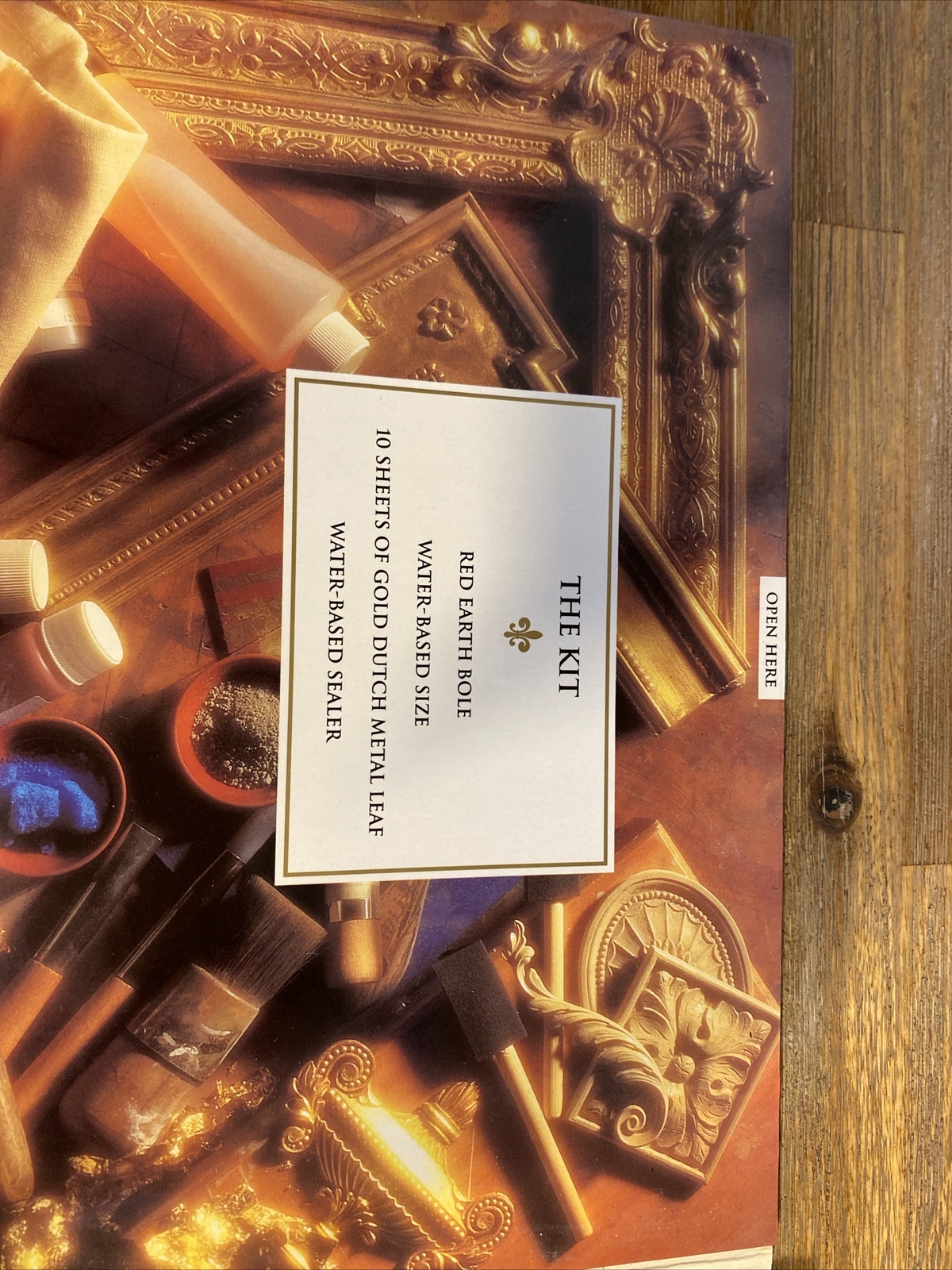 Gilding Kit, McLean Incl Red Earth Bole, Water-Based Size, Gold Leaf ...