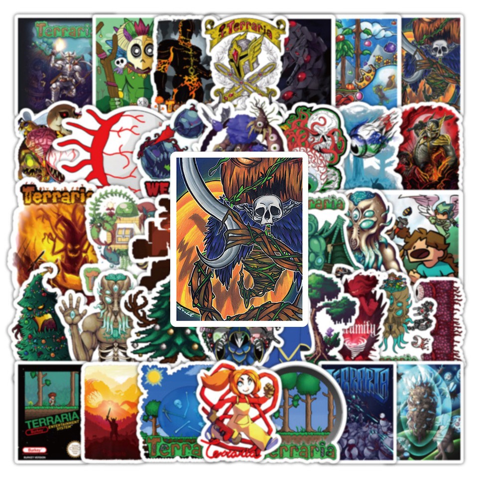 52pcs Terraria Game Character Stickers Steam PS5 NS Console Laptop ...