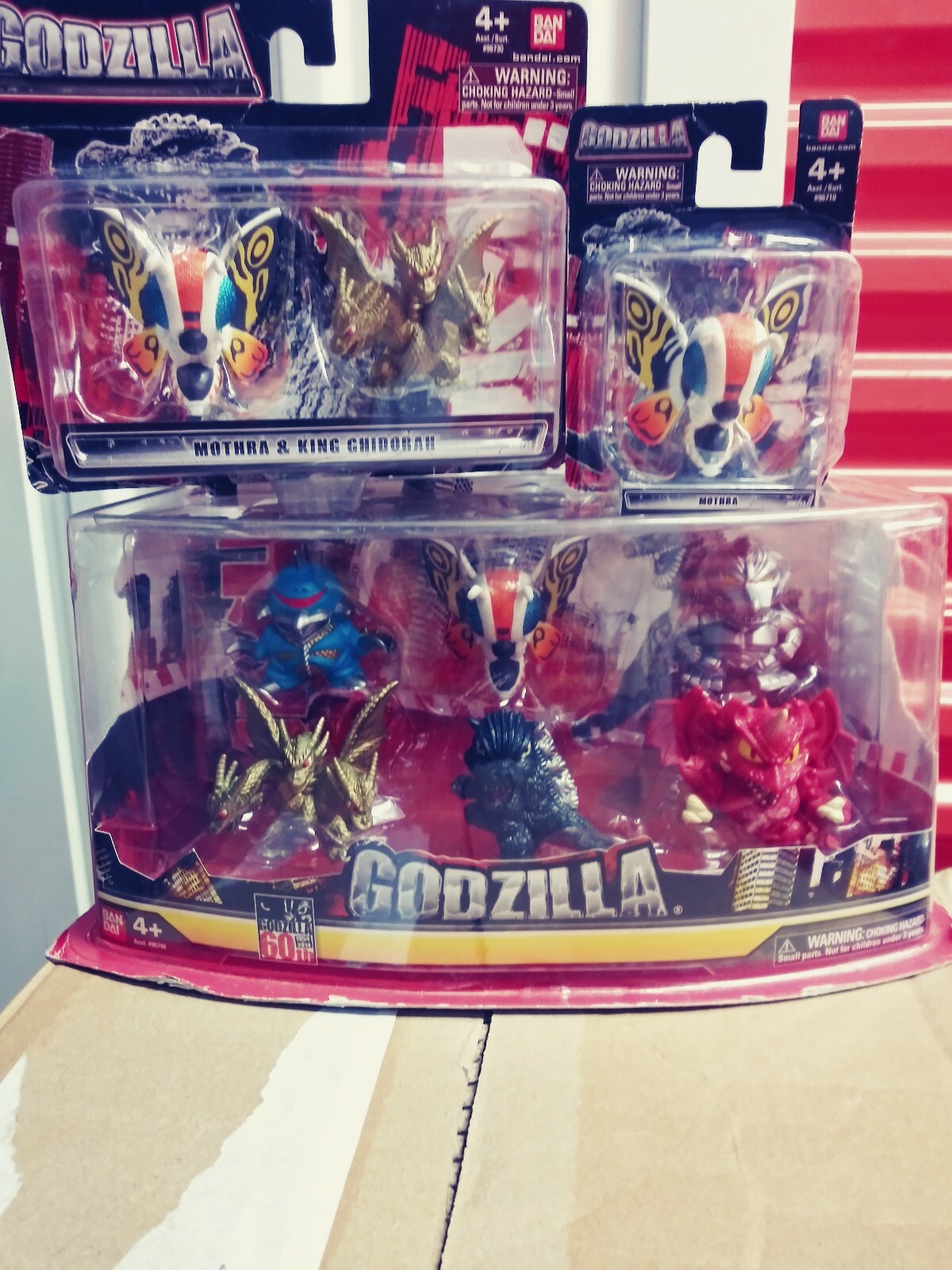 Godzilla Chibi Figures 6 Pack - Miniatures - Bandai Brand New Also 2 ...
