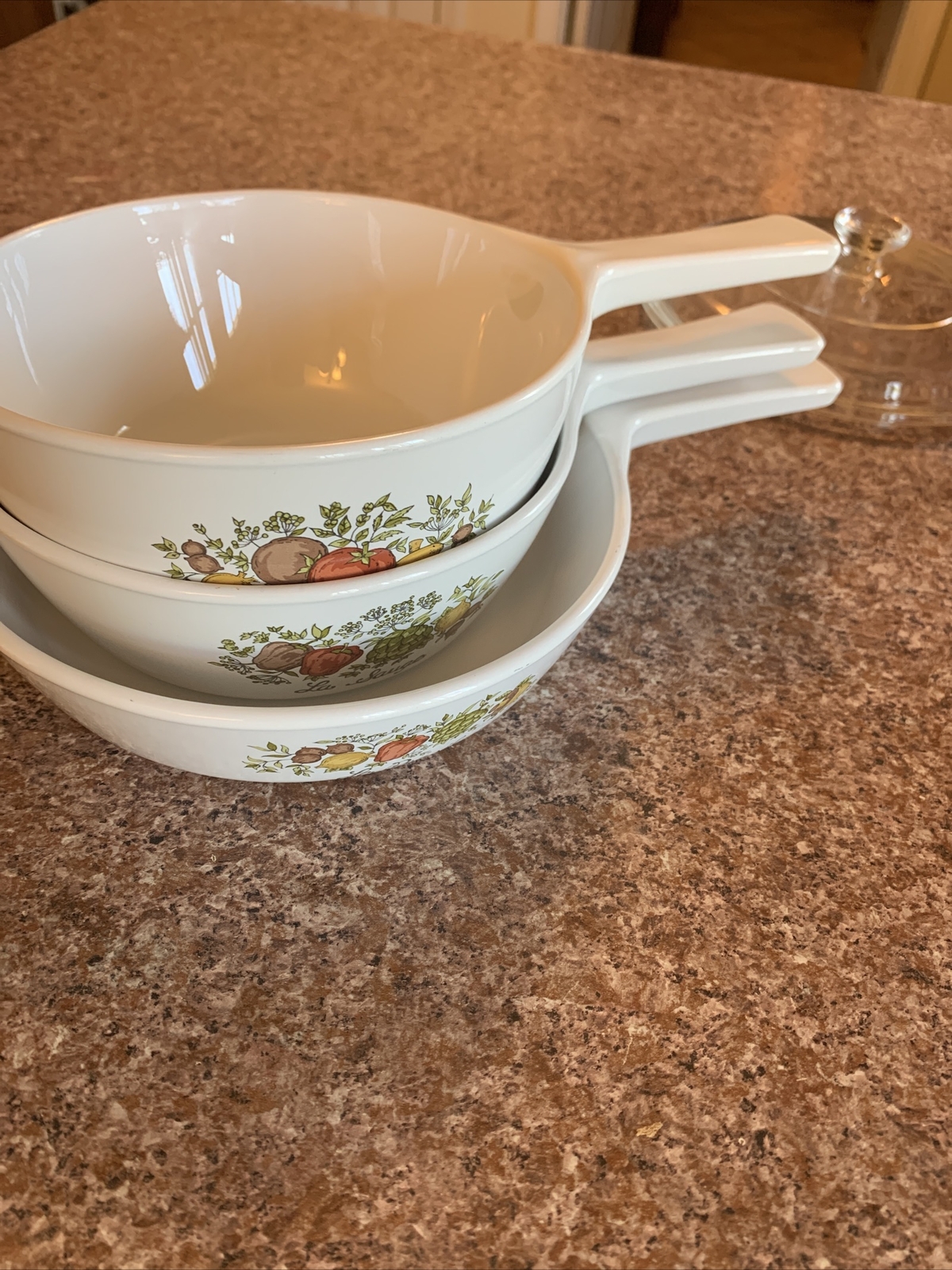 3 vtg pcs corning ware 1pnt 1 1/2 &6 1/2” with lid never used | eBay