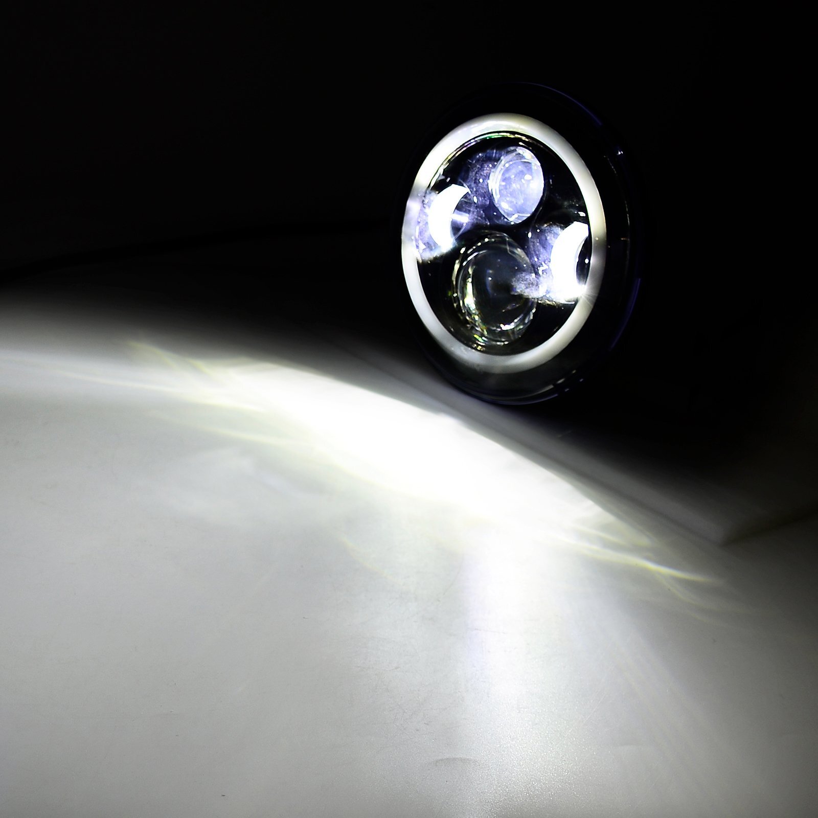 For 1997-2018 Jeep Wrangler JK TJ LJ 7INCH Green LED Headlights High ...