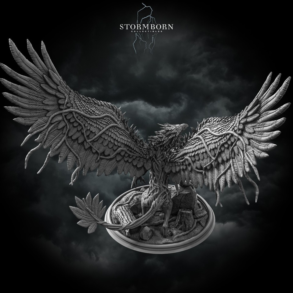 Corrupted Forest Gryphon Miniature Blighted Gryphon Monster Resin DnD ...