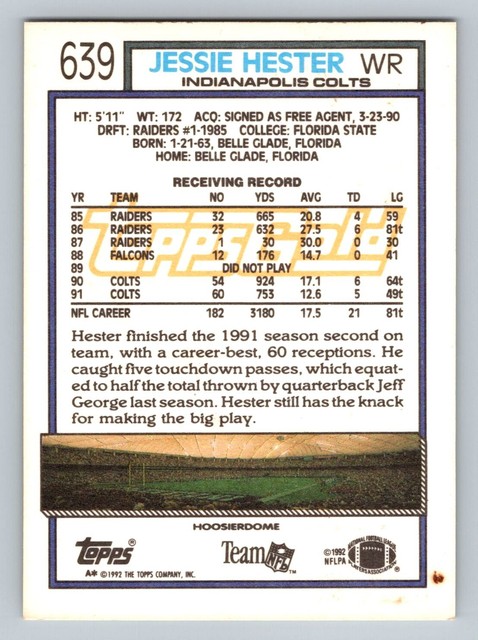 1992 Topps - Gold #639 Jessie Hester for sale online | eBay