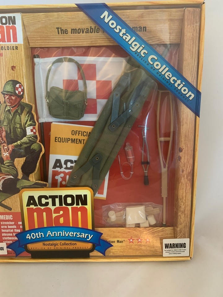 Hasbro Action Man Action Soldier Medic 12" Figure,40th Anniversary ...