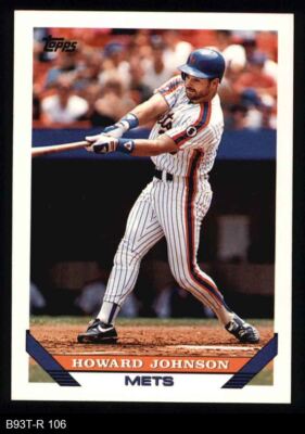 1993 Topps #106 Howard Johnson Mets 8 - NM/MT | eBay