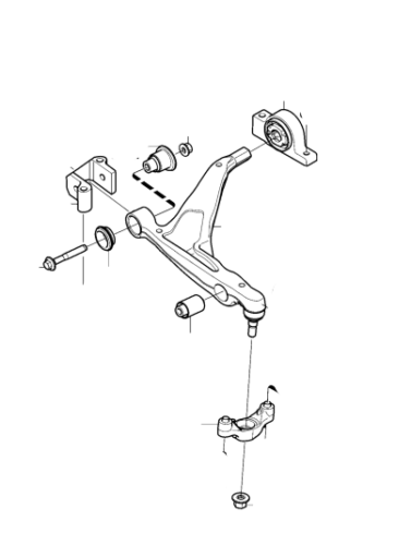 Genuine Volvo XC60 XC90 Left Lower Drivers Side Suspension Control Arm ...