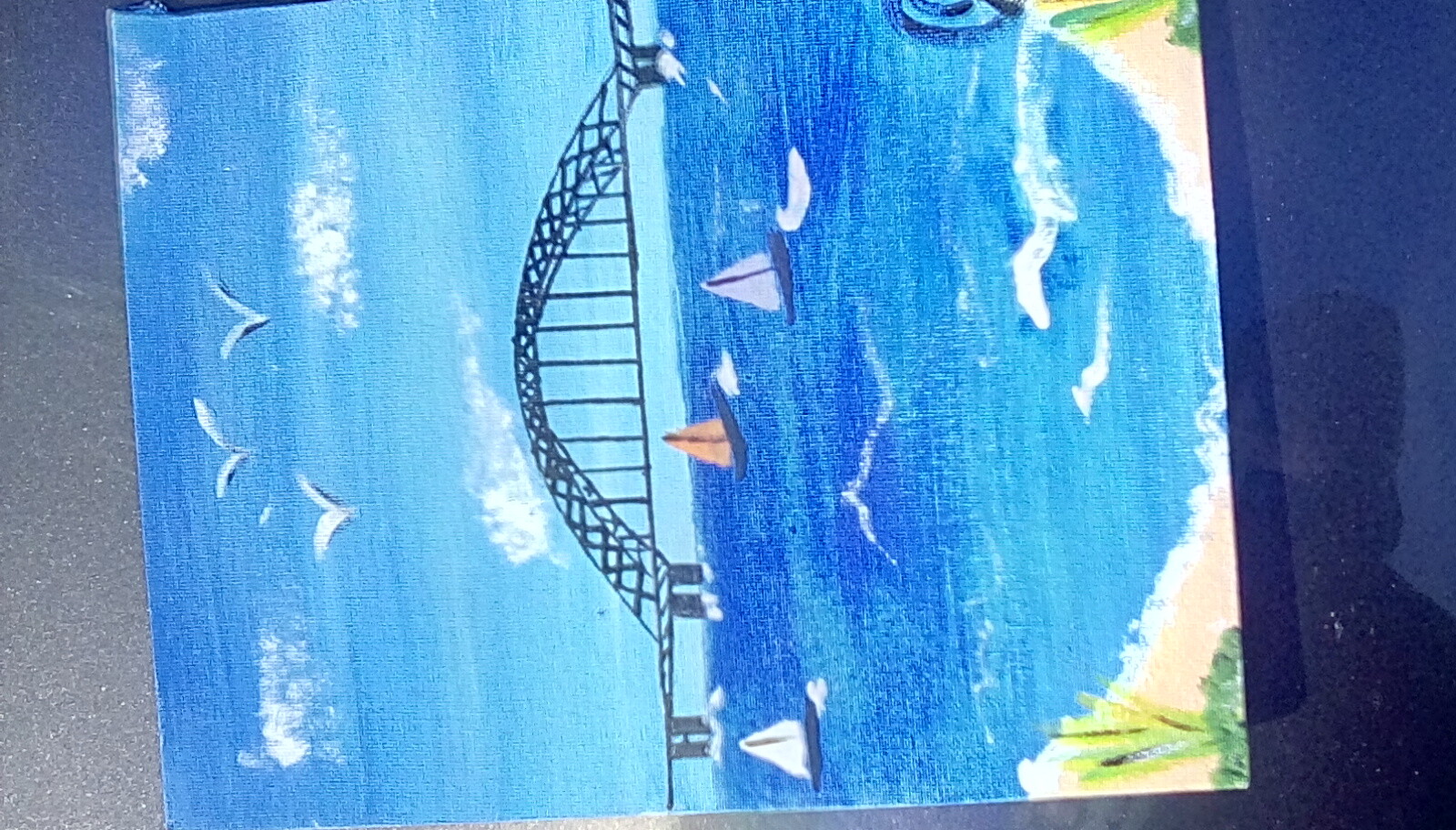 Origional Robert Moses bridge painting signed | eBay