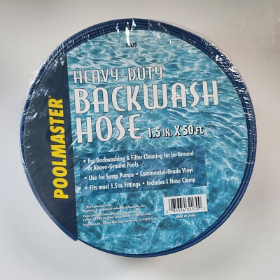 NEW Poolmaster 32170 1-1/2" x 50' Heavy Duty Backwash Hose | eBay