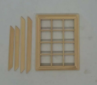 1:12 Scale Wooden Georgian 12 panel window | eBay