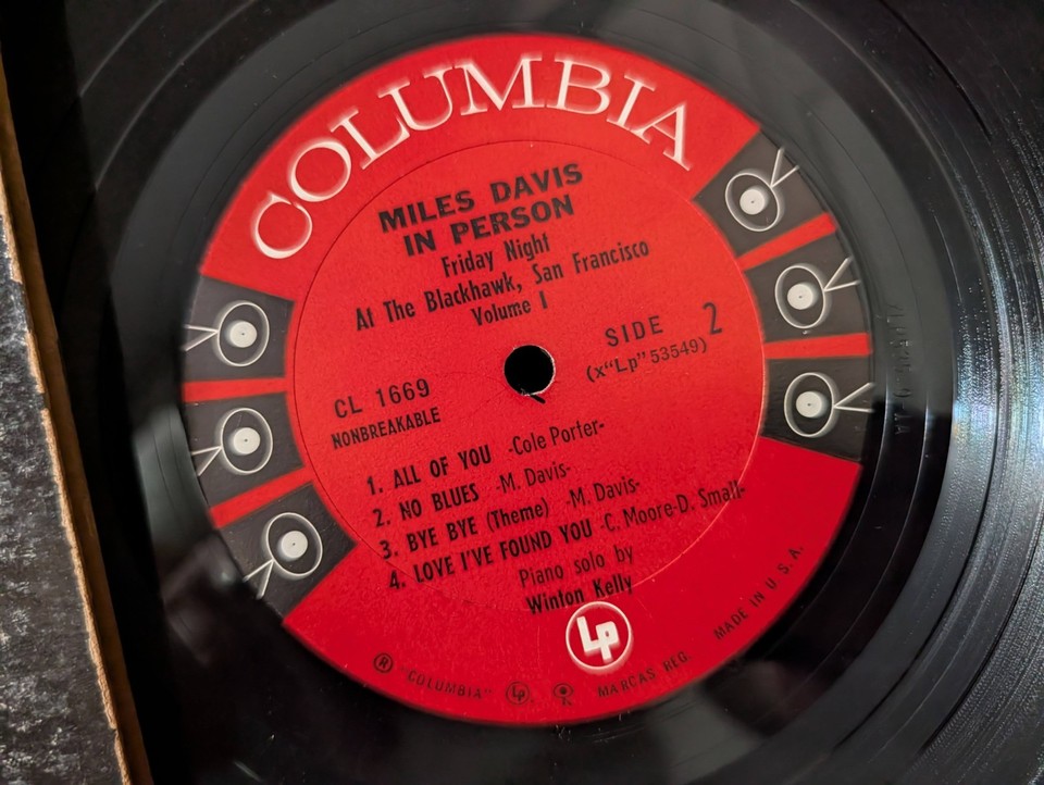 Miles Davis In Person Friday Night Vol 1 Hank Mobley Wynton Kelly 1961 ...