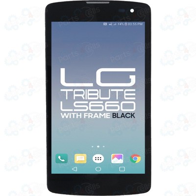 For LG Tribute LS660 LCD With Touch + Frame Black Color Replacement ...