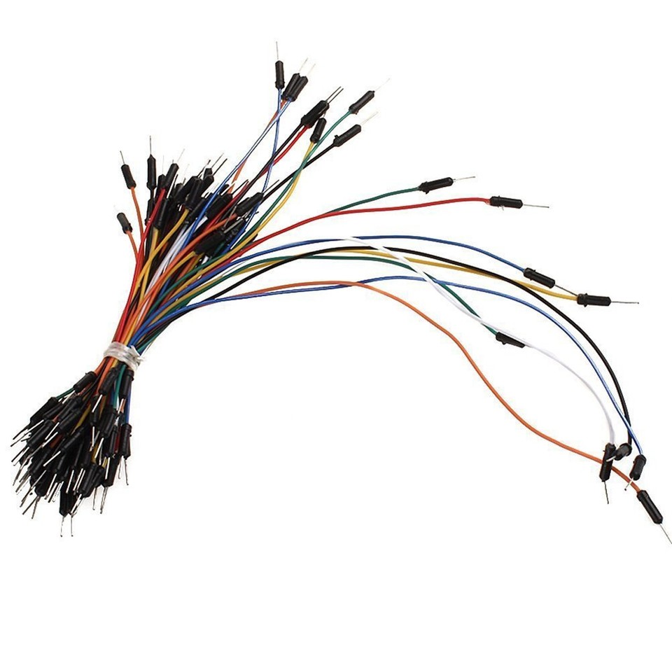 65 Pcs Electrical Jumper Preformed U-shape Solderless Wire Breadboard ...