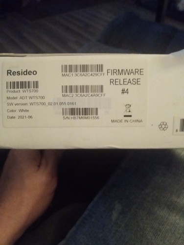 Resideo WTS700 7" Wireless Color KEYPAD Touch For ADT COMMAND Control ...